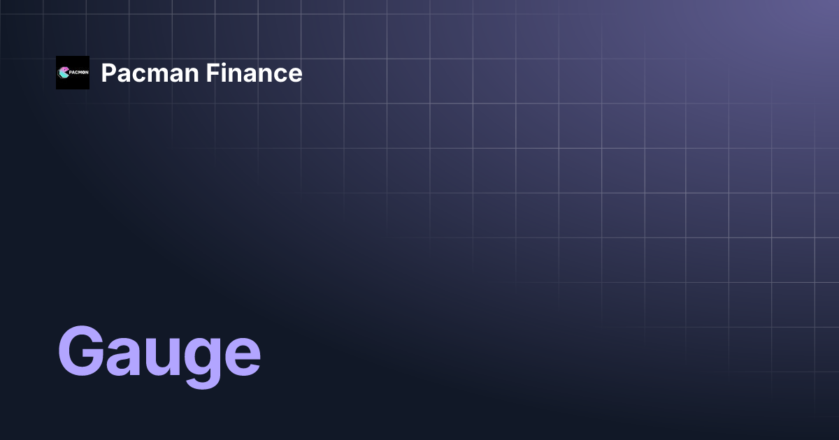 Gauge | Pacman Finance