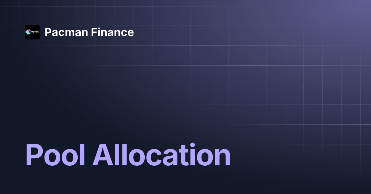 Pool Allocation | Pacman Finance